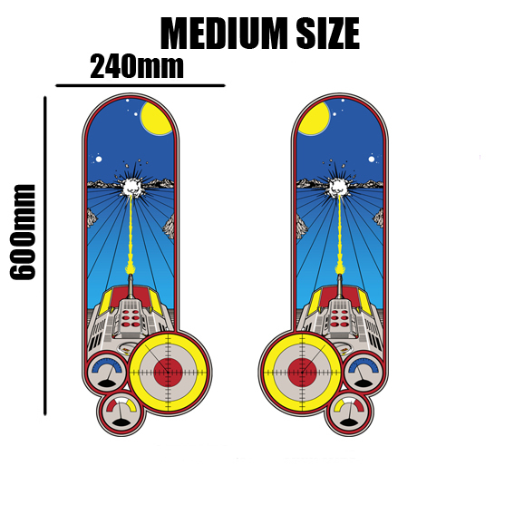 Battlezone Arcade Side Artwork Panel Sticker Graphic Laminated All ...