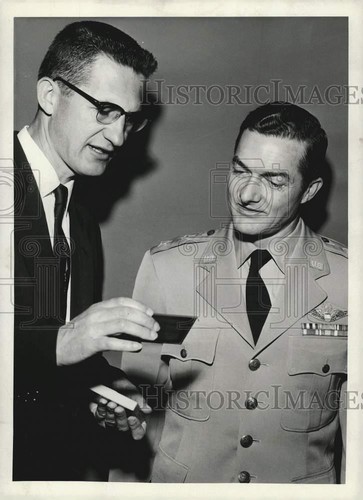 1958 Press Photo Air Force Major General Edwin Broadhurst with Freeman ...