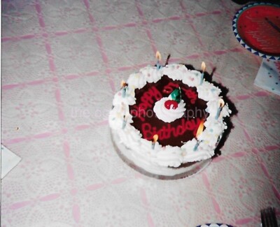 FOUND CAKE PHOTOGRAPH Color ORIGINAL Snapshot VINTAGE 47 47 R | eBay