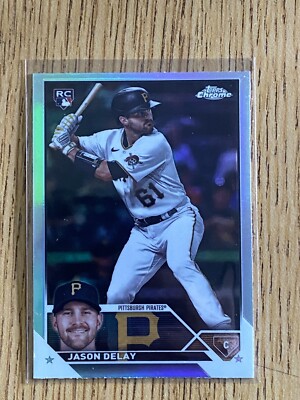 2023 TOPPS UPDATE JASON DELAY RC SILVER FOIL REFRACTOR PITTSBURGH ...