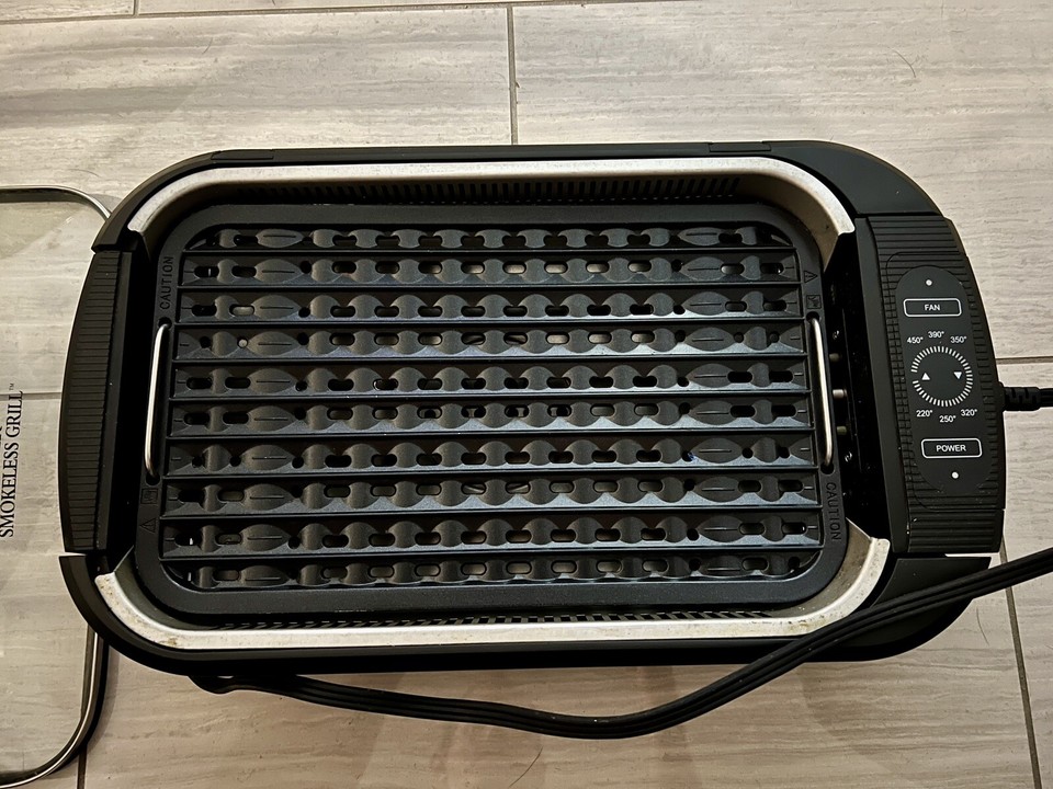 Tristar Products 1500w Smokeless Grill With Fan PG-1500 [Complete ...