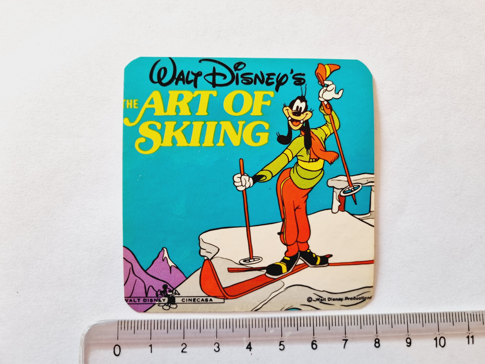 Adhesive The Art of Skiing Walt Disney Sticker Autocollant Vintage 80s ...