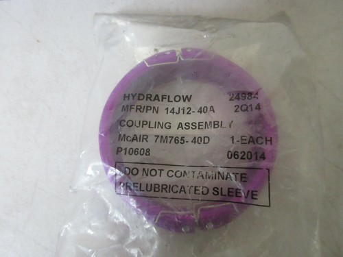 HYDRAFLOW 14J12-40A AIRCRAFT WIGGINS GROOVED COUPLING CLAMP + SLEEVE ...