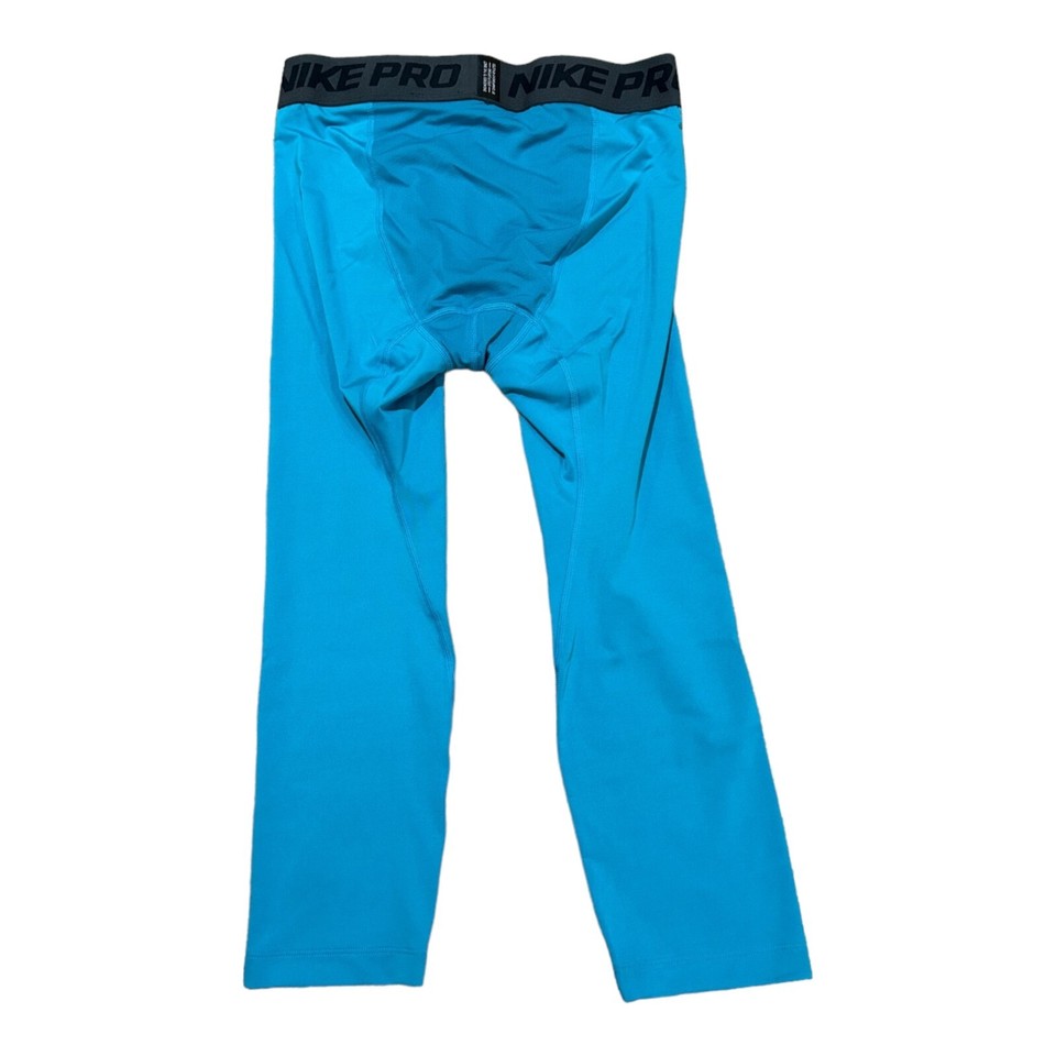 Nike Pro NBA Compression 3/4 Pants Team Issued Hornets Blue Dri-Fit ...