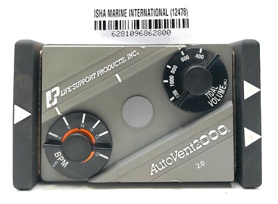 Life Support Product INC. AutoVent 2000 Emergency Transport Ventilator ...