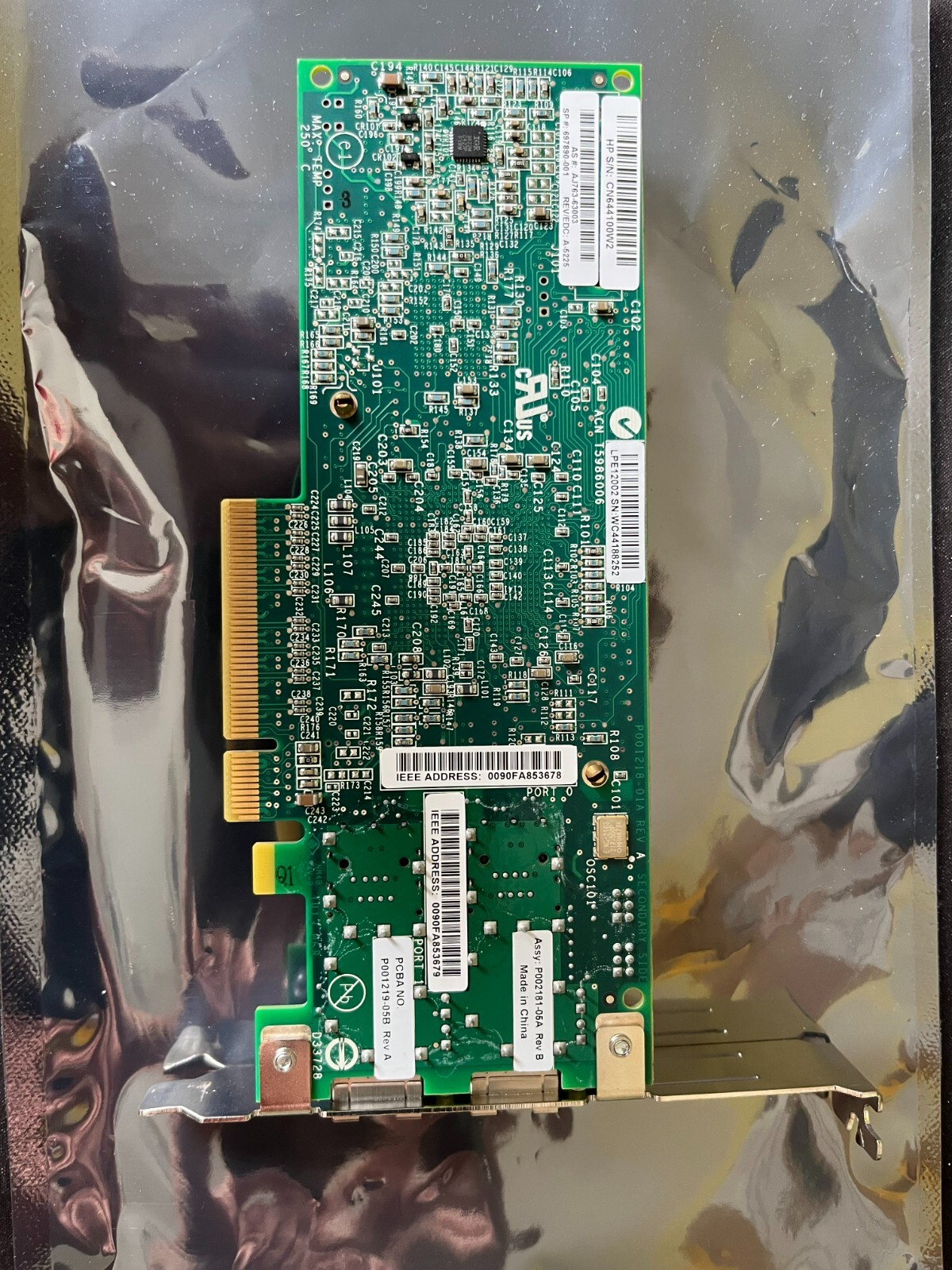 HP 8GB PCI-E Dual Port HBA Adapter 697890-001 AJ763B High Profile ...