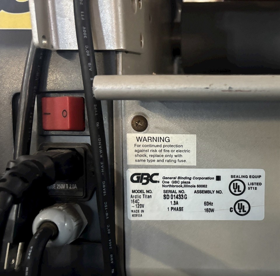 GBC Arctic Titan 1064 WFc Laminator & Spare Roller | LG Format & PA ...