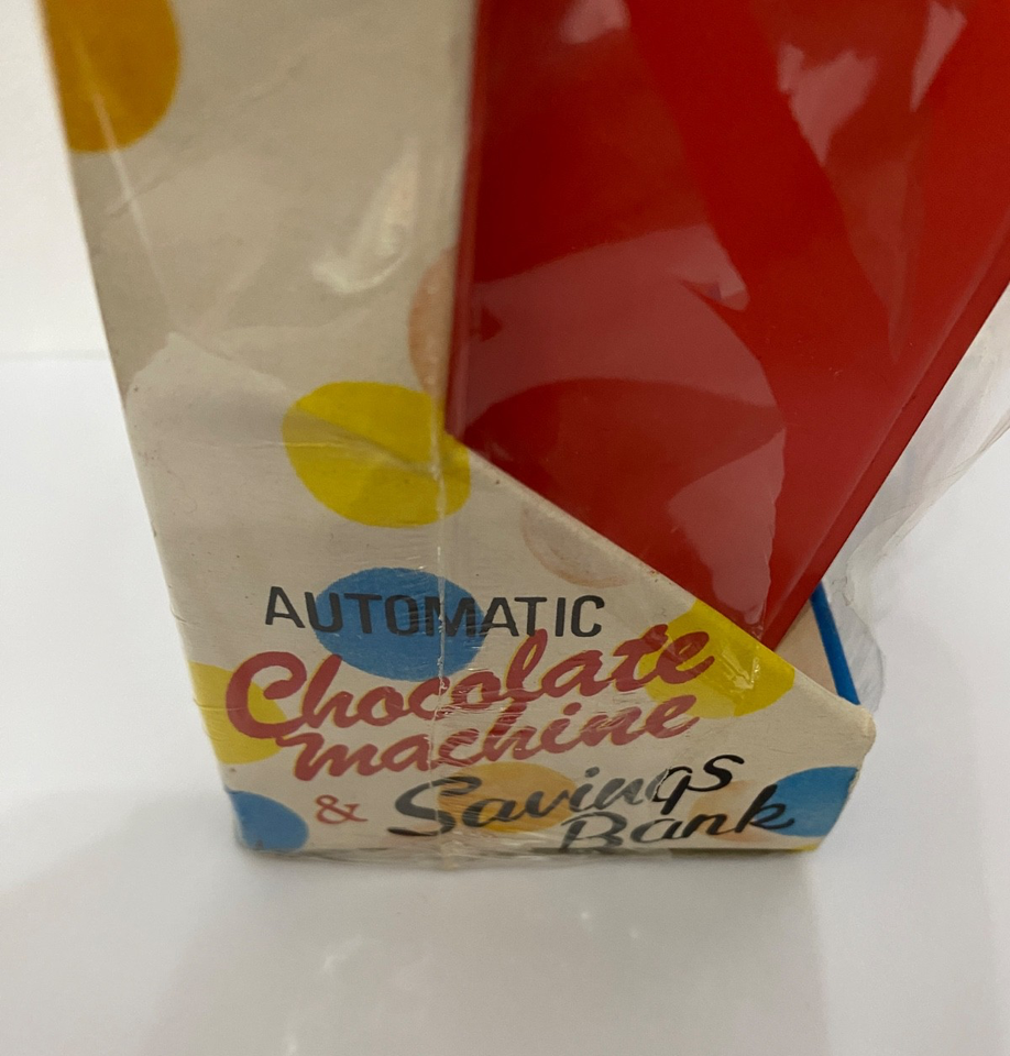 VINTAGE 1970'S CADBURYS CHOCOLATE VENDING MACHINE MONEY BOX SEALED ...