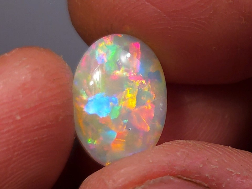 Rare 5.4ct Solid Natural Australian LIght Crystal Opal SUPER Wholesale ...