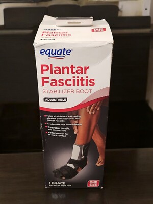 Equate Plantar Fasciitis Boot Adjustable Stabilizer New in Box Slight ...
