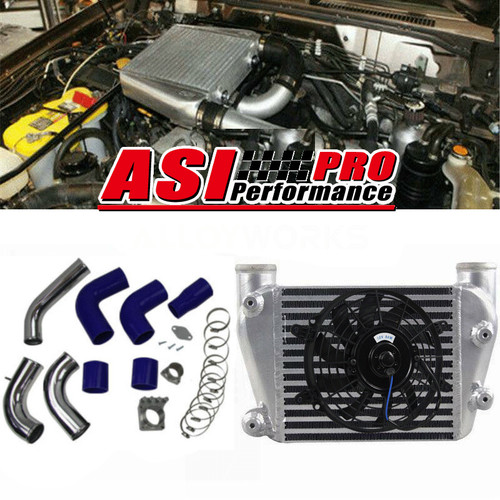 Upgraded Turbo Intercooler 9" Fan Kit FIT Nissan Patrol GU Y61 4.2 TDi ...