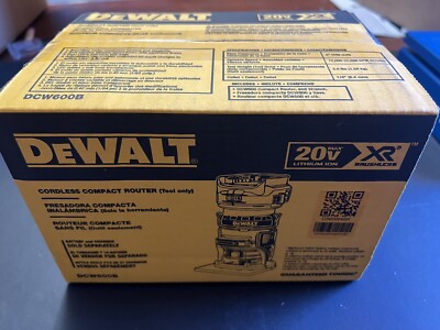 DEWALT DCW600B 20V MAX XR Cordless Compact Router - Tool Only ...