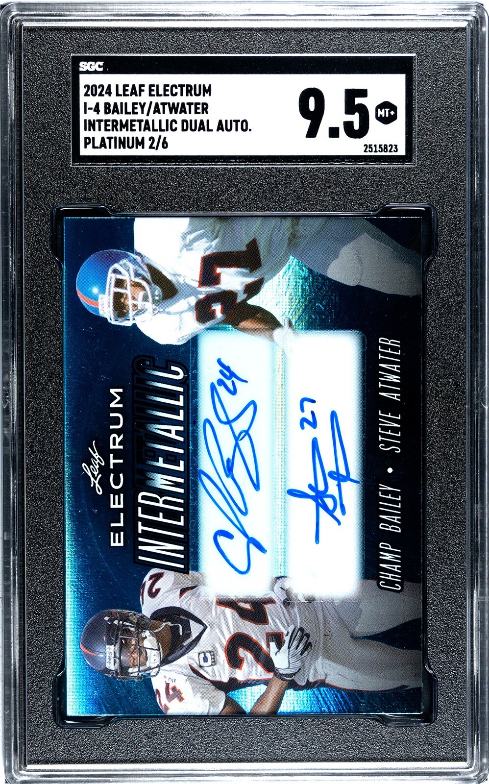 2024 Leaf Electrum Champ Bailey & Steve Atwater Dual Auto 2/6 SGC 9.5 ...