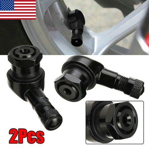 2pcs 90 Degree Aluminum Motorcycle Valve Stems Tire Rim Wheel Universal ...
