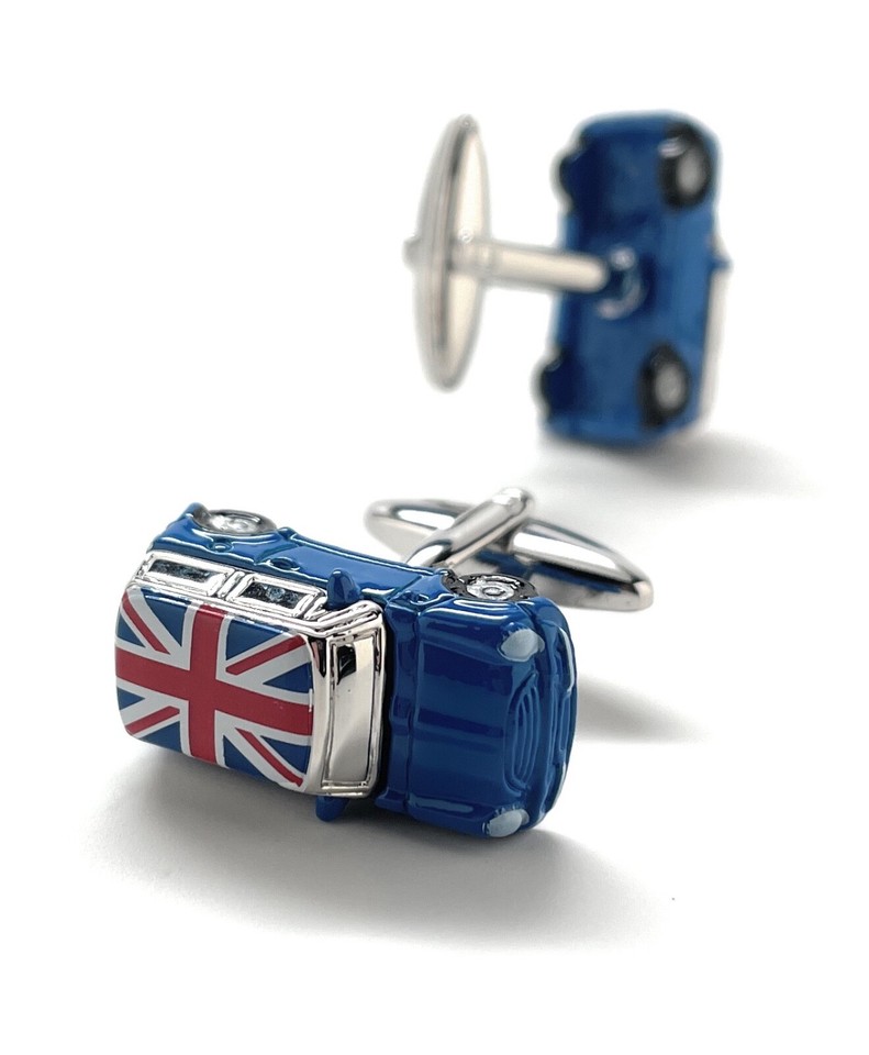Swinging London Cufflinks Union Jack Car Cufflinks British Flag Car Blue Red | eBay