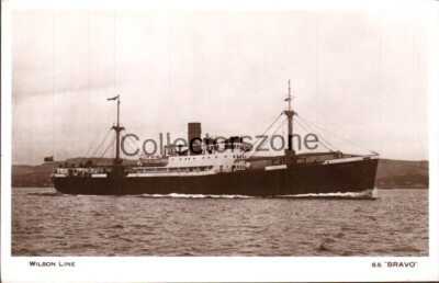wilson Line Ship Cargo Liner SS Bravo 1947-69 Real photo postcard ...