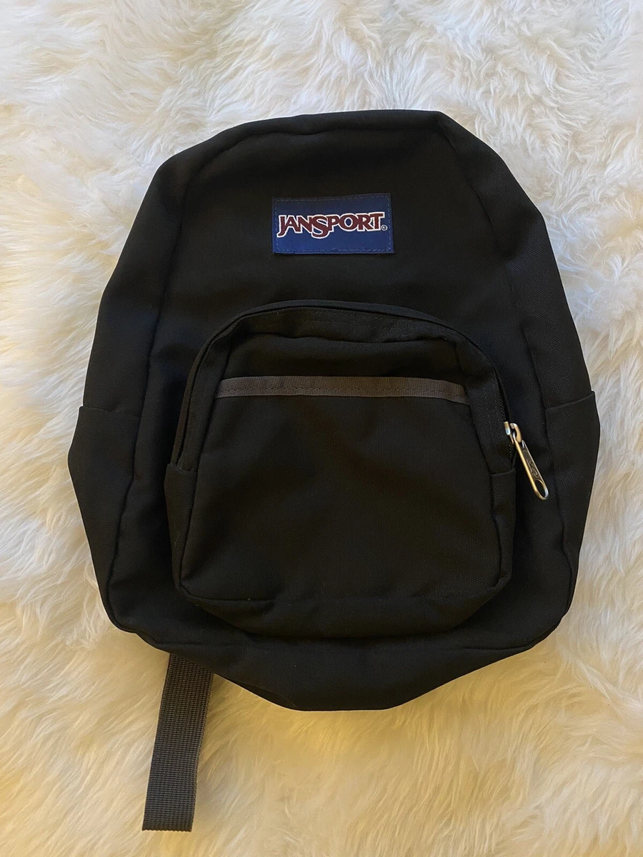 RARE – Vintage 90s Jansport Backpack Black With Leather