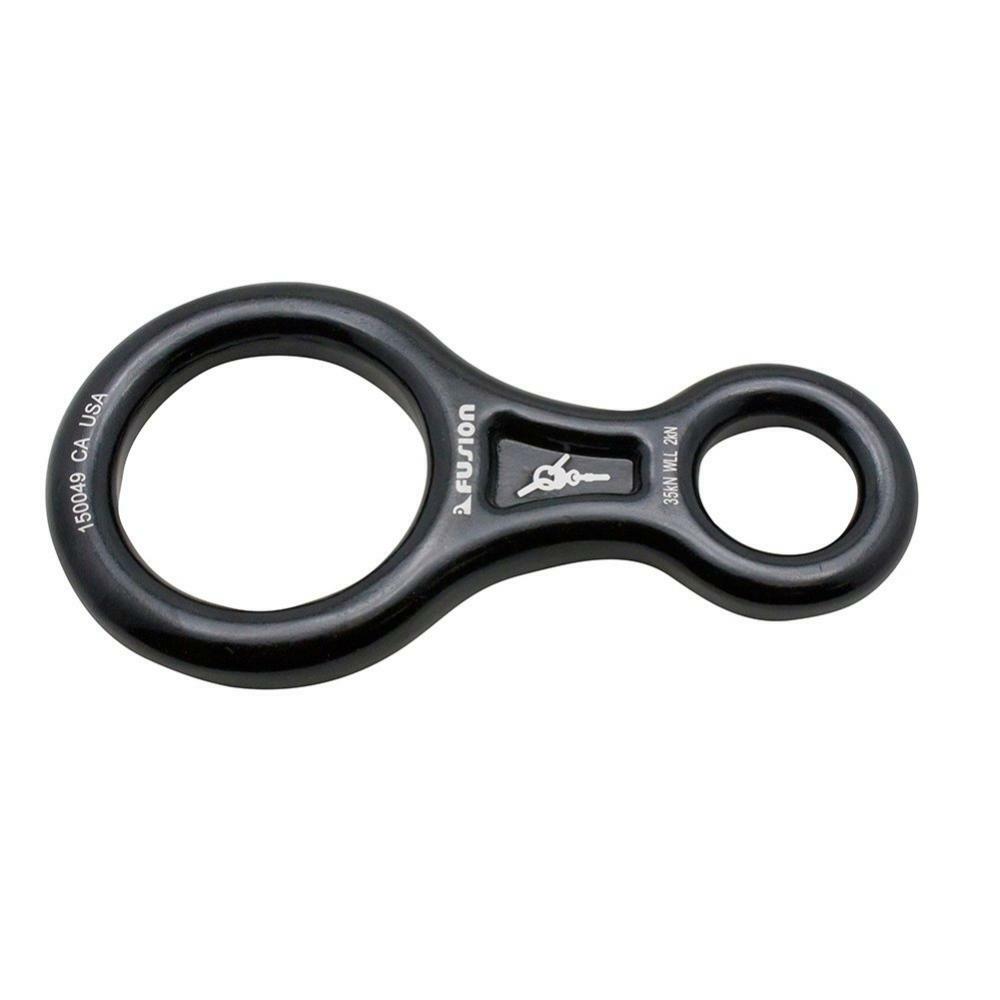 Fusion Climb Aluminum Figure 8 Descender Rigging Plate Black Heavy Duty ...