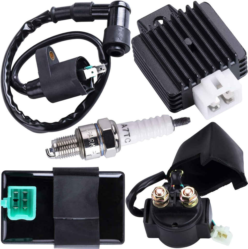 Ignition Coil & CDI Box Kit 50-125cc ATV Go Kart Dirt Bike TaoTao Moped ...
