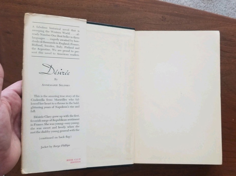 Desiree by Annemarie Selinko, 1953, Book Club Edition 9780688014483| eBay