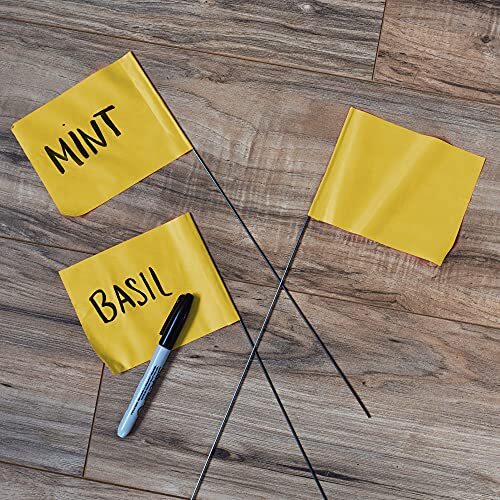 Orange Marking Flags 1000 Pack - 4x5-Inch Marker Assorted Sizes ...