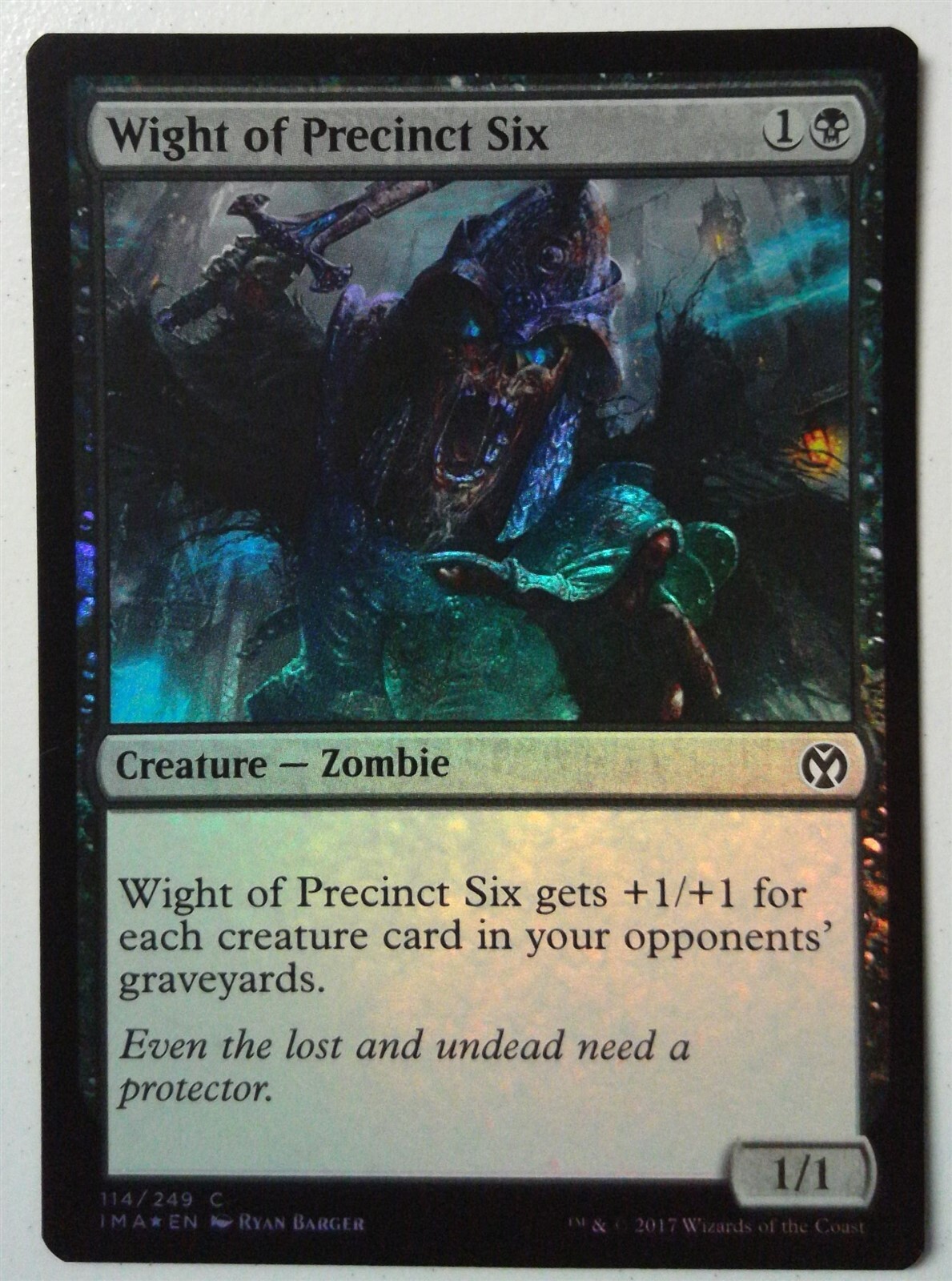 Wight of Precinct Six *FOIL Common* Magic MtG x1 Iconic Masters | eBay