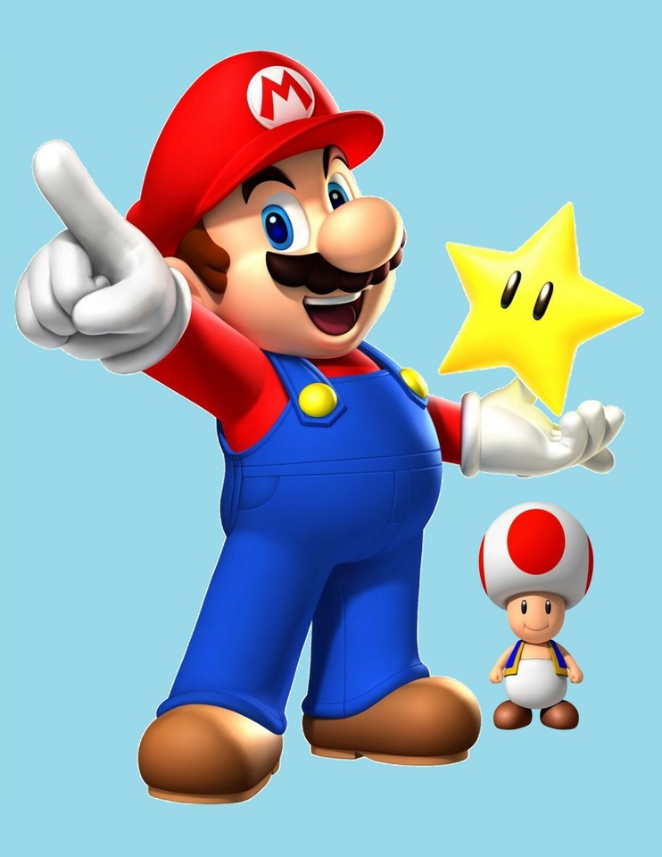 Cialda SUPER MARIO RETTANGOLARE / ROTONDA Torta Ostia alimentare OSTIE ...