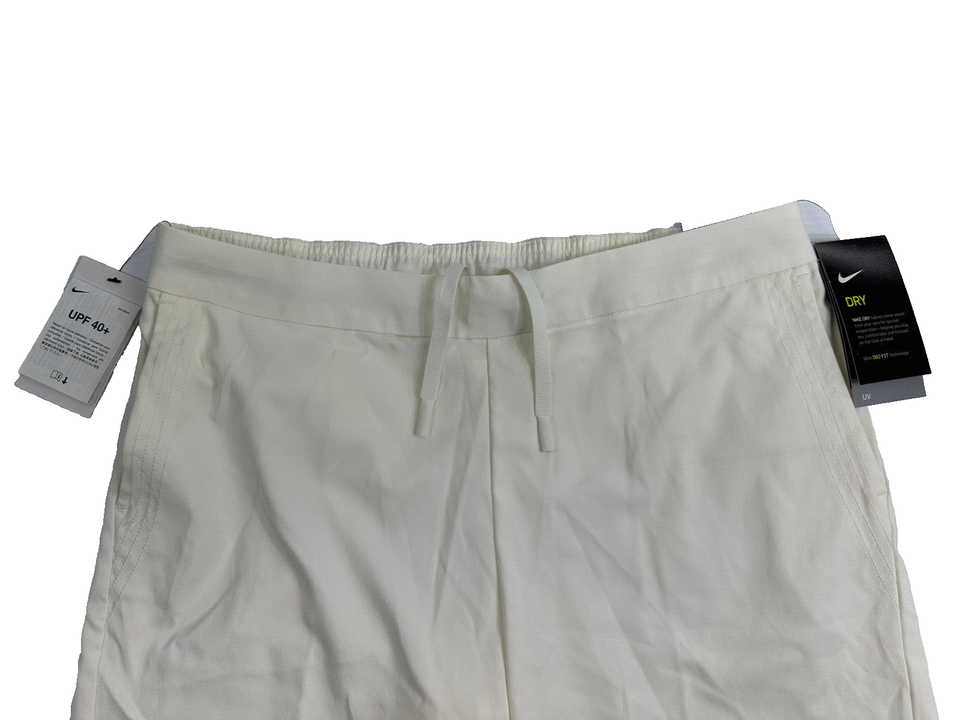 Nike Dri-Fit UV 11" Bermuda Golf Shorts Off White Women’s Size Medium ...