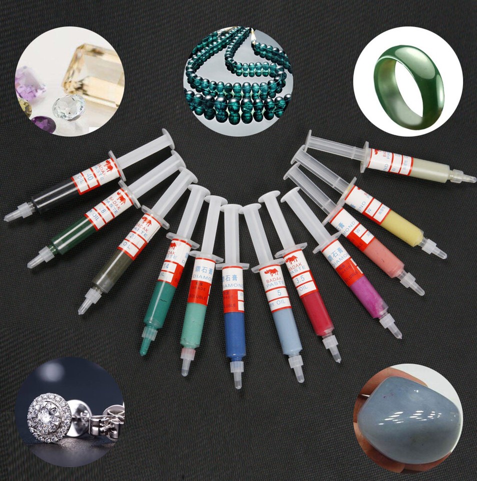 Diamond Polishing Lapping Grinding Paste Syringes W0.5-W40 Grit 320 ...