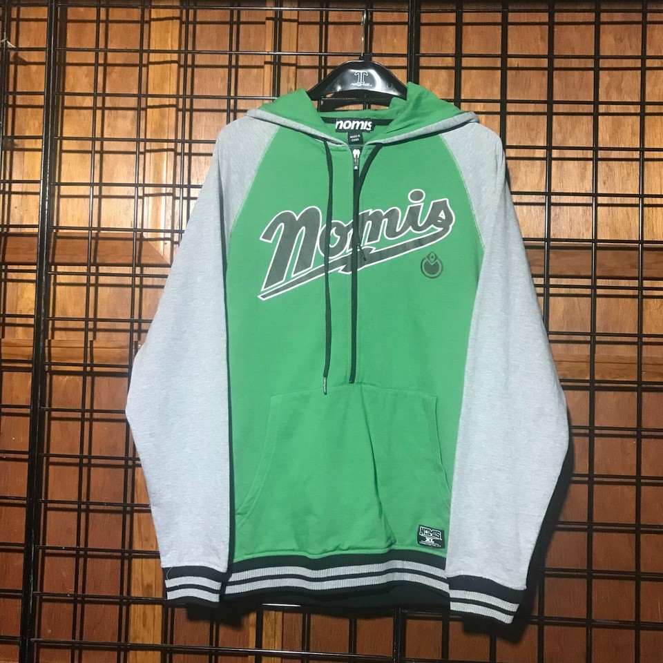 Brand New Nomis Athletic 3/4 Zip Hoodie Color - Green Size - XL | eBay