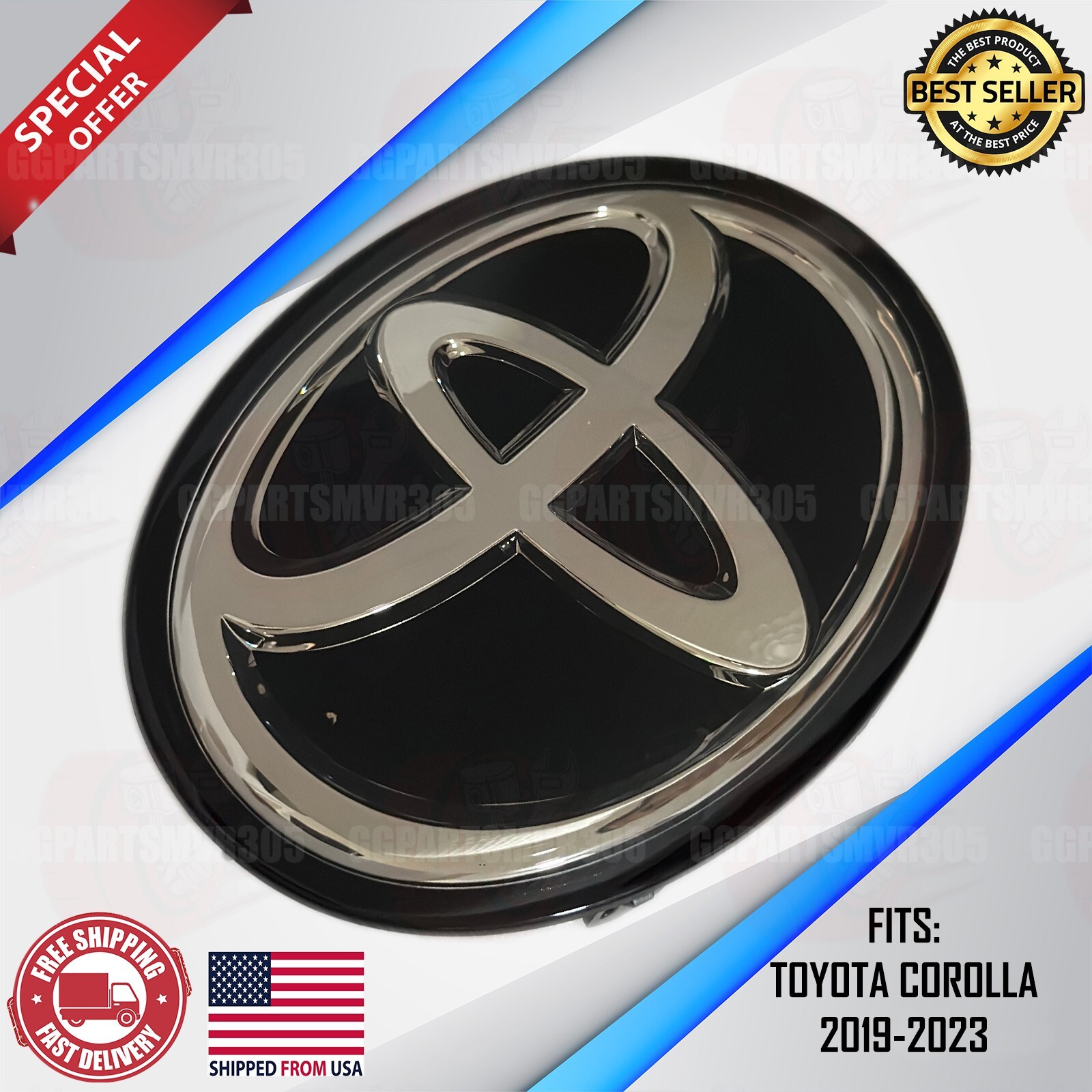 TOYOTA COROLLA 2019 2020 2021 2022 2023 FRONT EMBLEM 19 20 21 LOGO ...