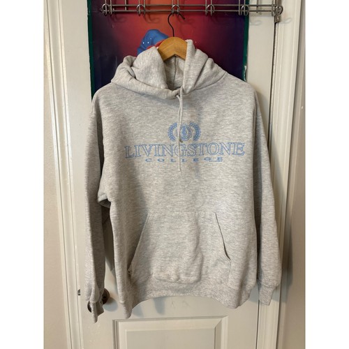 Livingstone College Pullover Hoodie 90s hbcu rare Men's Gray Collegiate ...