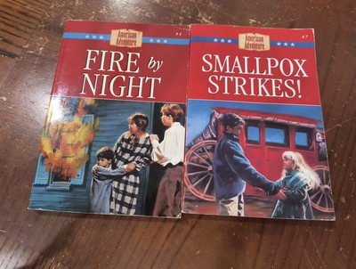 2 American adventure books: Fire by Night & Smallpox Strikes! | eBay