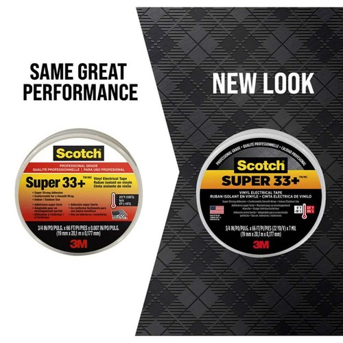 3m Scotch Super 33 3/4 In. W X 66 Ft. L Vinyl Electrical Tape | eBay