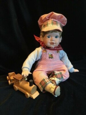 Vintage Porcelain Doll "Jimmy"- Train Engineer by Elke Hutchinson | eBay