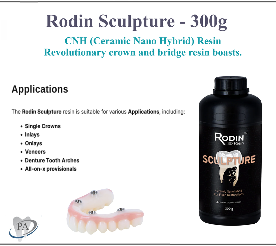 3D Resin Rodin Sculpture Ceramic Nanohybrid Shade 0M3 (Bleach), A1 ...