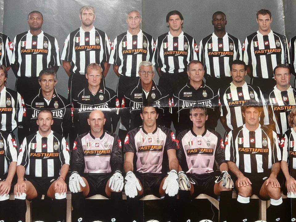 2002 JUVENTUS Large Vintage Poster Del Piero Buffon Nedved Tudor ...