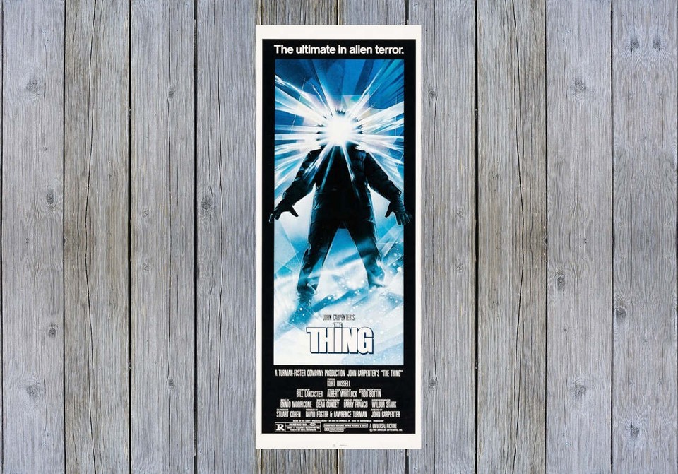 1982 THE THING VINTAGE SCI-FI HORROR MOVIE POSTER PRINT STYLE D 36x14 ...