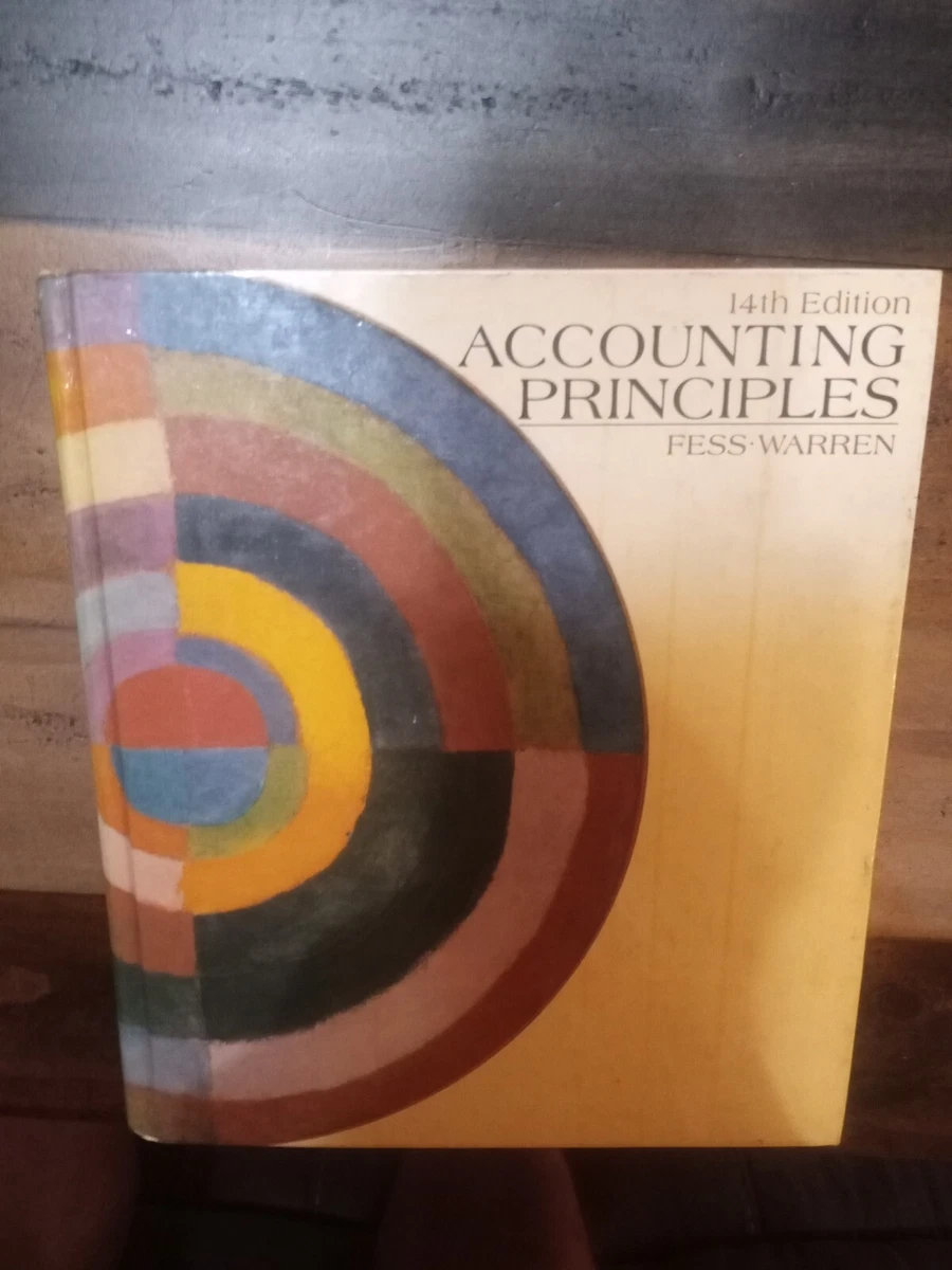 Principles Of Accounting Textbook