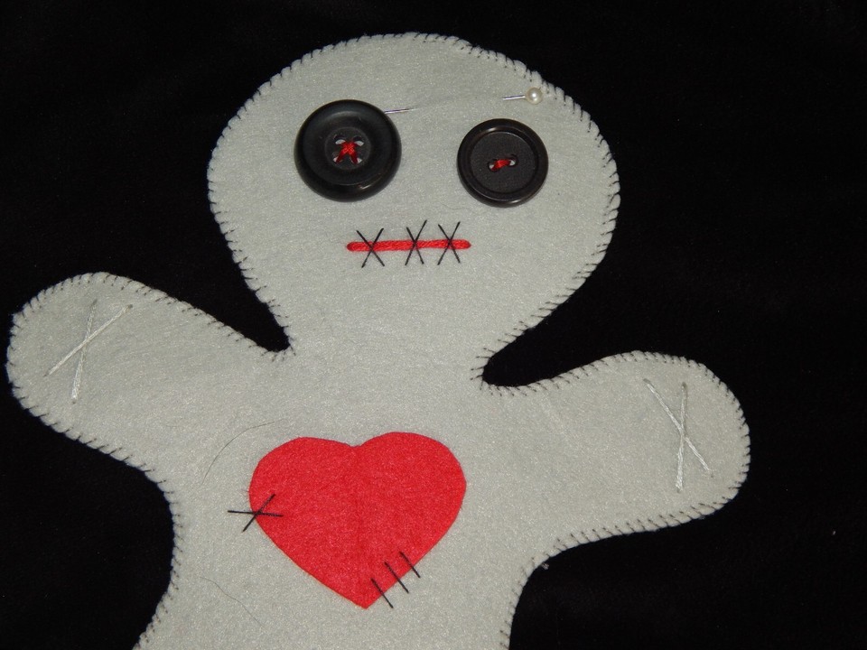 Handmade Felt VOODOO DOLL ~ Stuff Your Own Voodoo Poppet ~ Witchcraft ...
