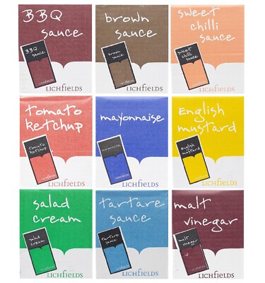 Lichfields Single Individual Sauce Sachets Portion Essential Condiment ...