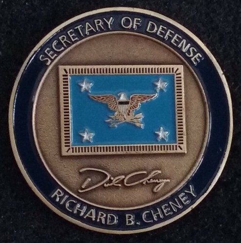 AUTHENTIC Secretary of Defense Richard Cheney SecDef Bush Appoint ...