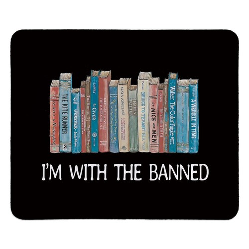 I'm with The Banned Reading Book Mouse PadBook Lover GiftsGifts for ...