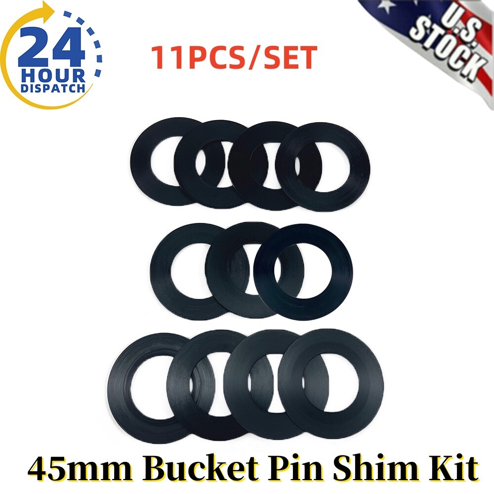 11pcsBucket Pin Shims 45mm For Excavator Steer Cat Komatsu Hitachi ...