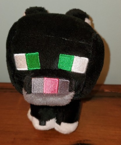 Minecraft MOJANG JINX Tuxedo Cat Plush Stuffed Plushie Toy Black And ...