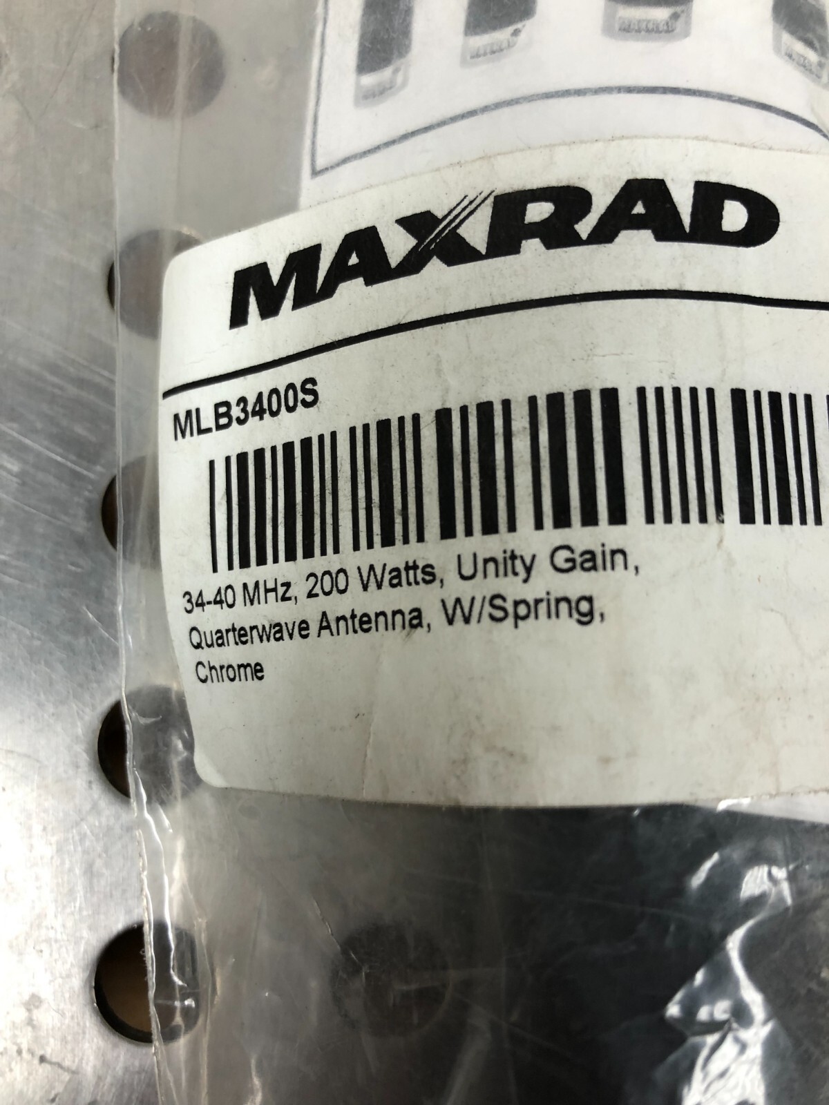 PCTEL/MAXRAD MLB3400S MAXRAD - 34-40 MHZ 200 WATT BASE LOAD UNITY GAIN ...