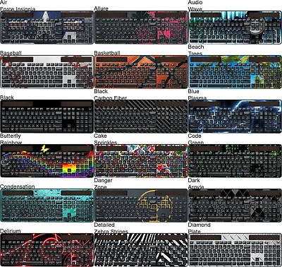 Choose Any 1 Vinyl Decal/Skin for Logitech K750 Keyboard PC - Free US ...