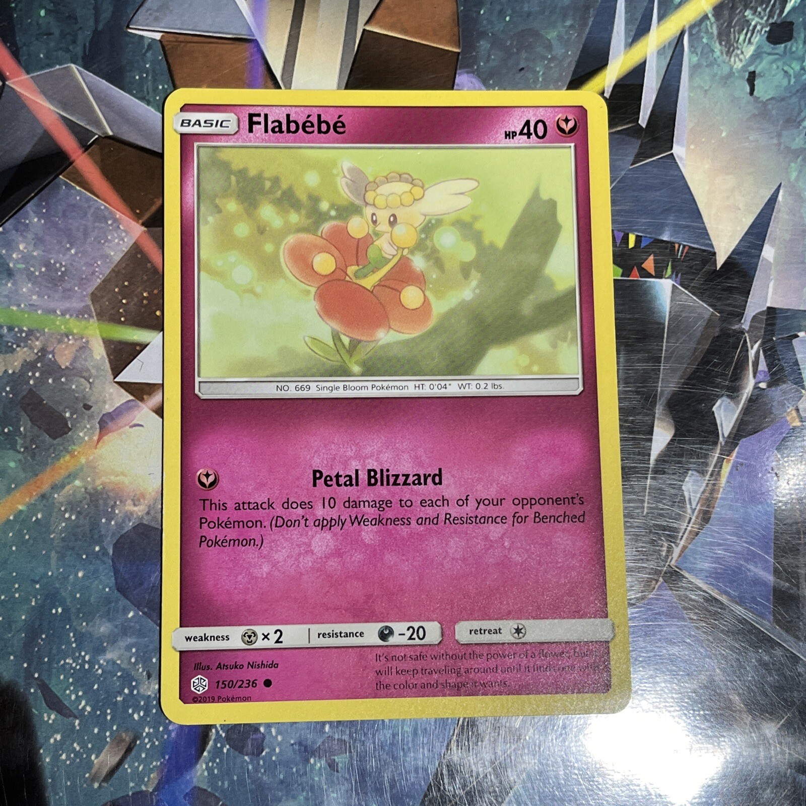 Flabebe 150/236 Cosmic Eclipse Pokemon TCG Card NM | eBay