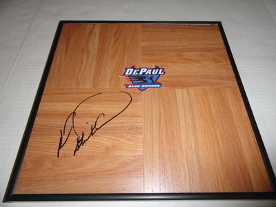 ROD STRICKLAND SIGNED FRAMED 12X12 FLOORBOARD DEPAUL BLUE DEMONS | eBay