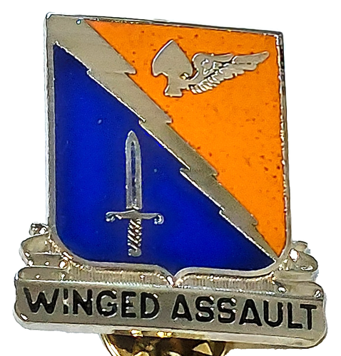 Army DUI Crest "229th Aviation Regiment" "Winged Assault" Lapel Pin | eBay